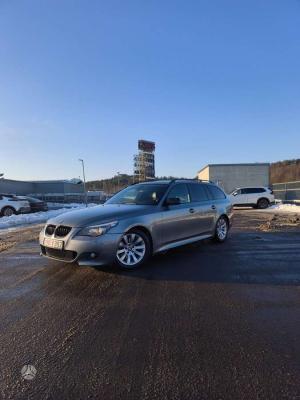 Grey BMW 525 2009 in Svencionys, with an engine capacity of 2.99 L and mileage of 439 thousand km for 4350 €, photo  on AUTOMOTO.COM.LV