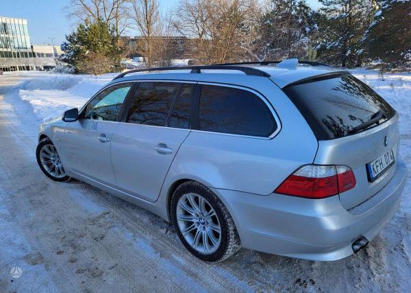 Grey BMW 525 2009 in Vilnius, with an engine capacity of 2.99 L and mileage of 327 thousand km for 4300 €, photo 7 on AUTOMOTO.COM.LV
