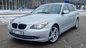 Grey BMW 525 2009 in Vilnius, with an engine capacity of 2.99 L and mileage of 323 thousand km for 3500 €, photo  on AUTOMOTO.COM.LV