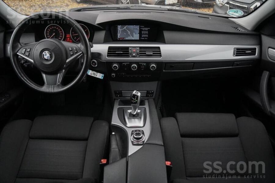 Grey BMW 525 2009 in Riga, with an engine capacity of 3.00 L and mileage of 300 thousand km for 4990 €, photo 9 on AUTOMOTO.COM.LV
