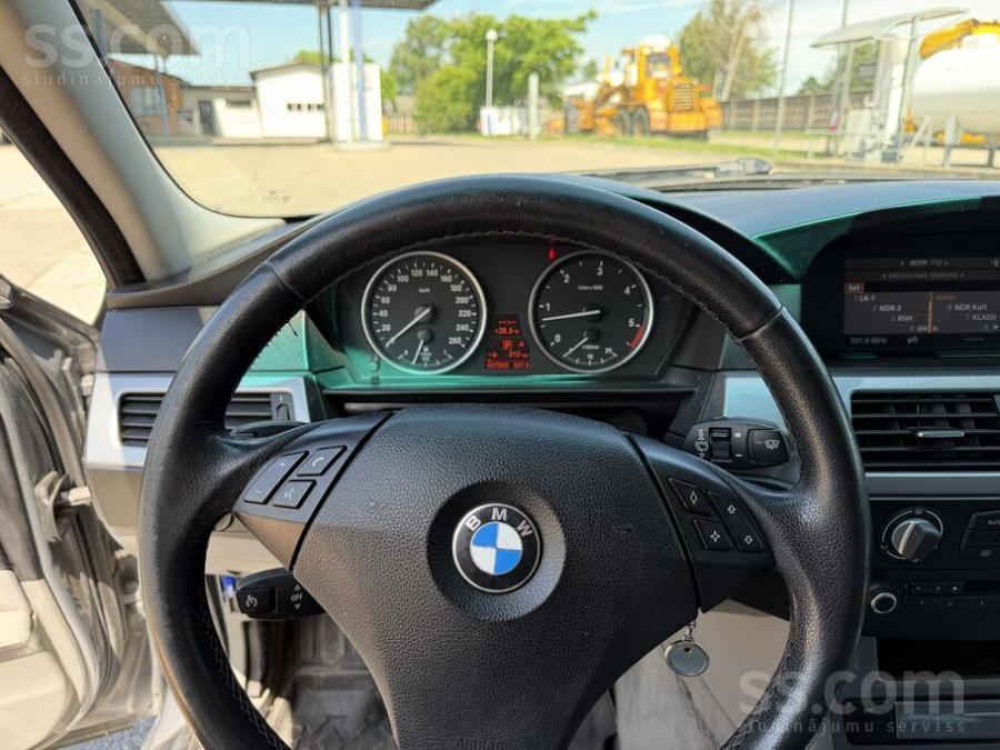 Pelēks BMW 525 2009 Jelgava, ar dzinēja tilpumu 3.00 L un nobraukumu 340 tūkst. km par 3200 €, foto 8 vietnē AUTOMOTO.COM.LV