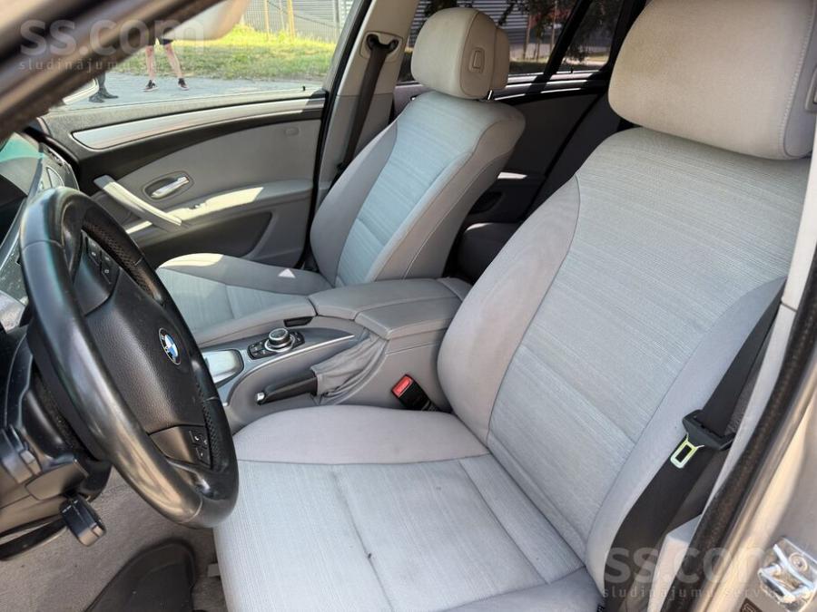 Pelēks BMW 525 2009 Jelgava, ar dzinēja tilpumu 3.00 L un nobraukumu 340 tūkst. km par 3200 €, foto 10 vietnē AUTOMOTO.COM.LV