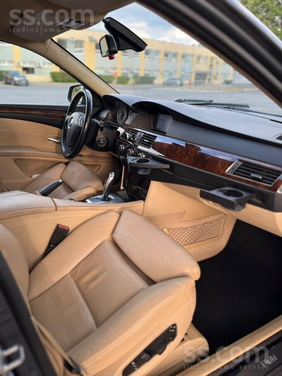 Pelēks BMW 525 2010 Rīga, ar dzinēja tilpumu 3.00 L un nobraukumu 309 tūkst. km par 4699 €, foto 13 vietnē AUTOMOTO.COM.LV