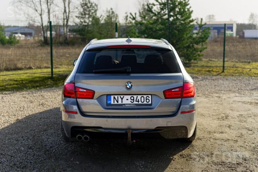 Grey BMW 525 2011 in Riga, with an engine capacity of 2.00 L and mileage of 331 thousand km for 11750 €, photo 5 on AUTOMOTO.COM.LV