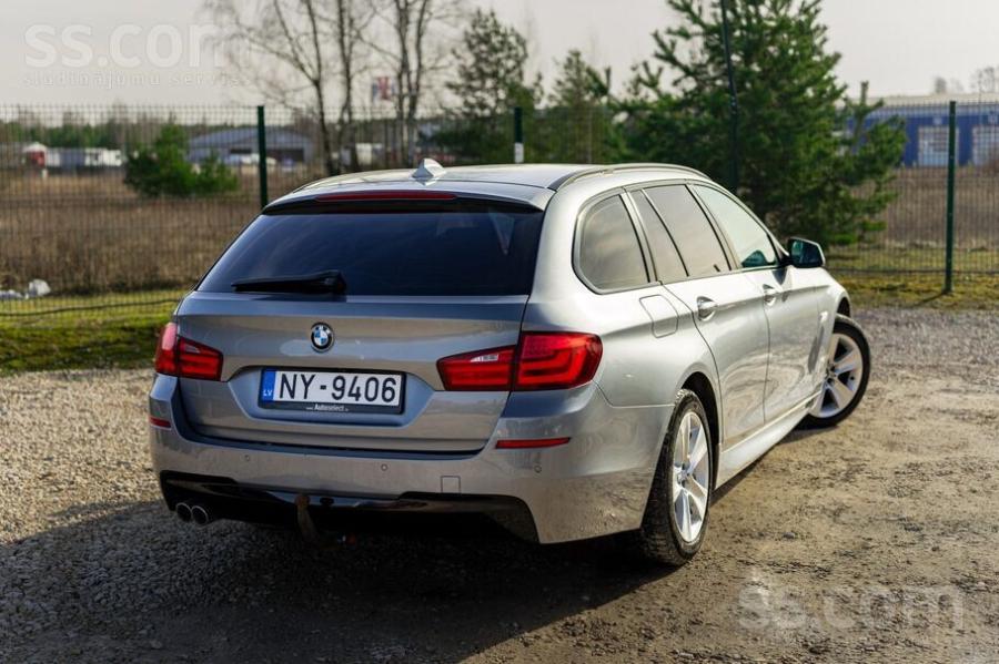 Grey BMW 525 2011 in Riga, with an engine capacity of 2.00 L and mileage of 331 thousand km for 11750 €, photo 6 on AUTOMOTO.COM.LV