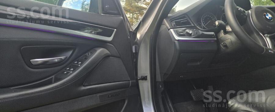 Grey BMW 525 2011 in Tukums, with an engine capacity of 3.00 L and mileage of 310 thousand km for 9800 €, photo 13 on AUTOMOTO.COM.LV