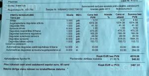 Серый БМВ 525 2011 в Рига, объемом двигателя 3.00 л и пробегом 332 тыс. км за 10000 €, фото 20 на AUTOMOTO.COM.LV