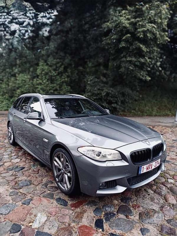 Grey BMW 525 2011 in Utena, with an engine capacity of 2.00 L and mileage of 215 thousand km for 11750 €, photo 1 on AUTOMOTO.COM.LV