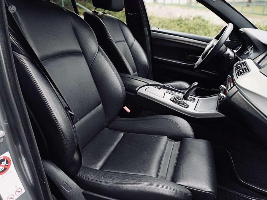 Grey BMW 525 2011 in Utena, with an engine capacity of 2.00 L and mileage of 215 thousand km for 11750 €, photo 19 on AUTOMOTO.COM.LV