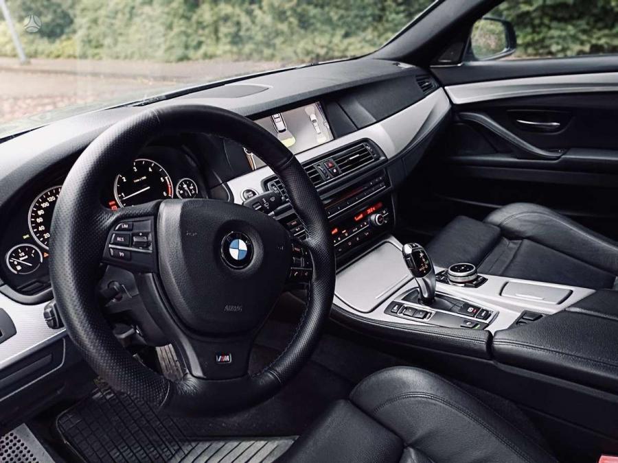 Grey BMW 525 2011 in Utena, with an engine capacity of 2.00 L and mileage of 215 thousand km for 11750 €, photo 54 on AUTOMOTO.COM.LV