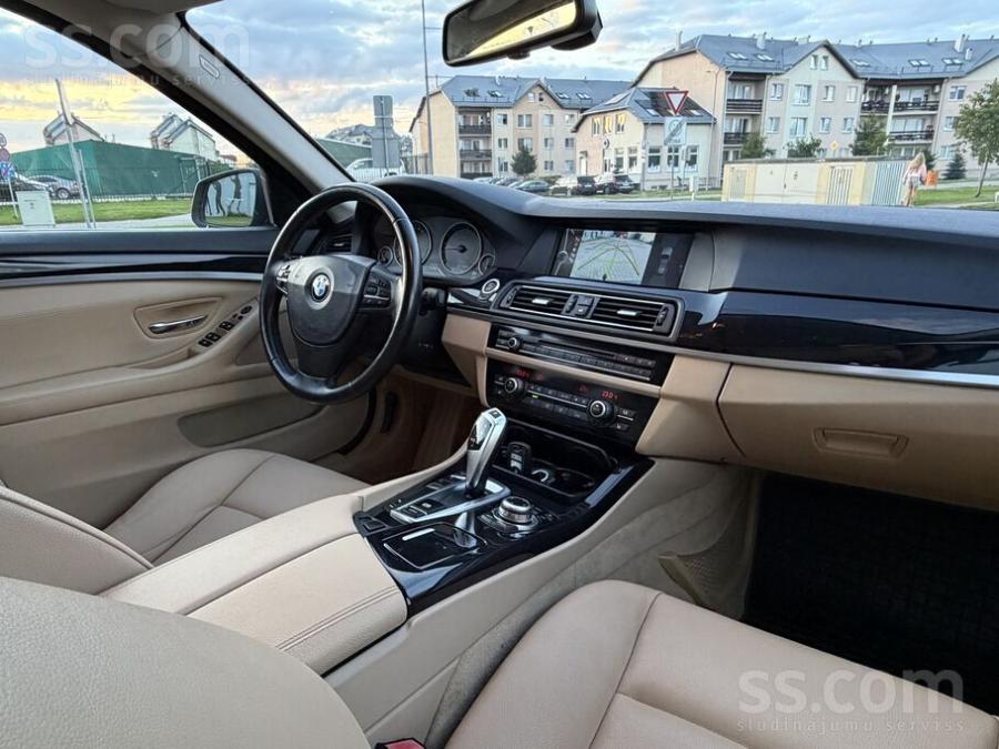 Grey BMW 525 2011 in Riga, with an engine capacity of 2.50 L and mileage of 333 thousand km for 7500 €, photo 16 on AUTOMOTO.COM.LV