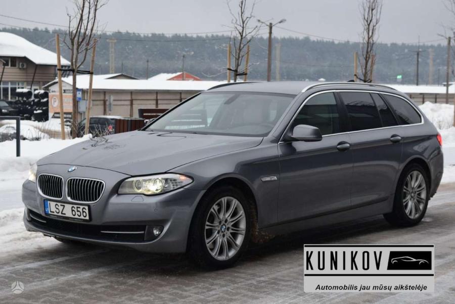 Grey BMW 525 2012 in Vilnius, with an engine capacity of 2.00 L and mileage of 297 thousand km for 7950 €, photo 1 on AUTOMOTO.COM.LV