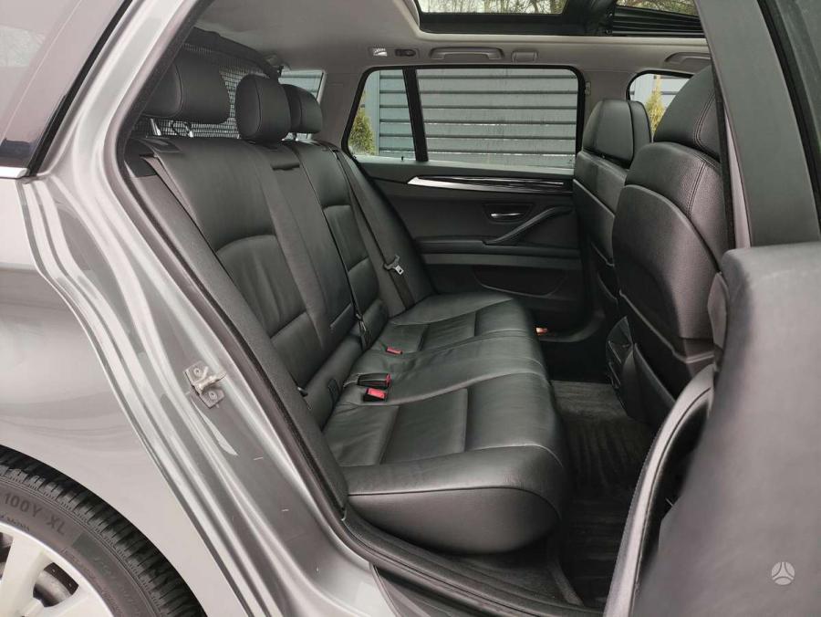 Grey BMW 525 2012 in Vilnius, with an engine capacity of 2.00 L and mileage of 290 thousand km for 9150 €, photo 13 on AUTOMOTO.COM.LV