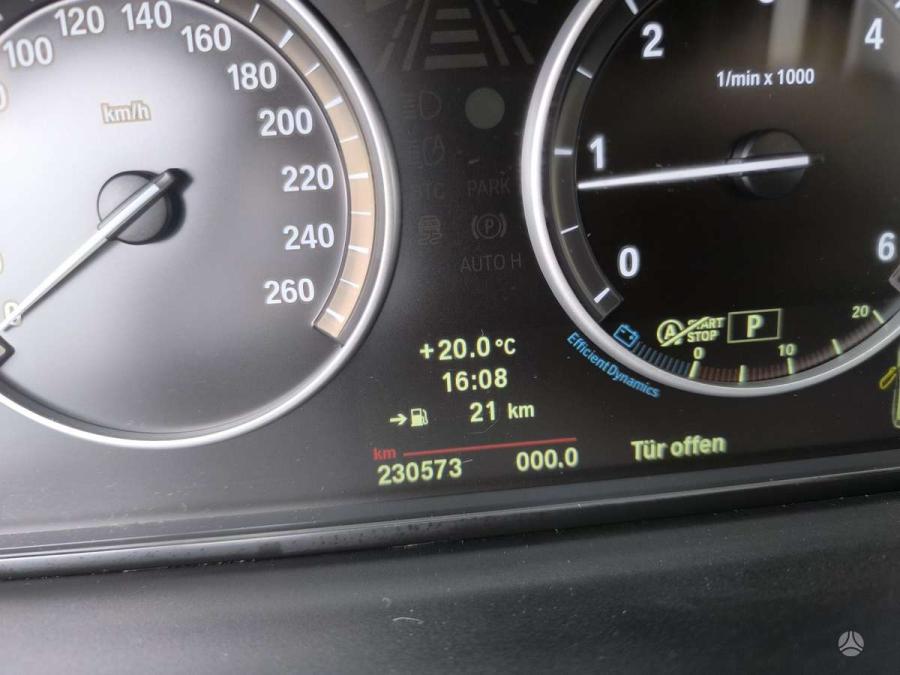 Grey BMW 525 2013 in Joniskis, with an engine capacity of 2.00 L and mileage of 230 thousand km for 11200 €, photo 17 on AUTOMOTO.COM.LV