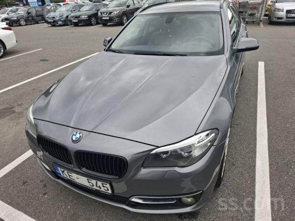 Grey BMW 525 2014 in Riga, with an engine capacity of 2.50 L and mileage of 237 thousand km for 13299 €, photo 1 on AUTOMOTO.COM.LV
