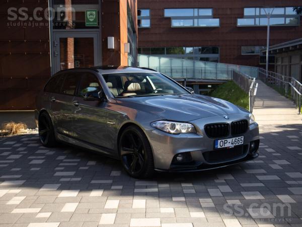 Grey BMW 525 2014 in Liepaja, with an engine capacity of 2.00 L and mileage of 255 thousand km for 13000 €, photo 5 on AUTOMOTO.COM.LV