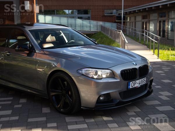 Grey BMW 525 2014 in Liepaja, with an engine capacity of 2.00 L and mileage of 255 thousand km for 13000 €, photo 6 on AUTOMOTO.COM.LV