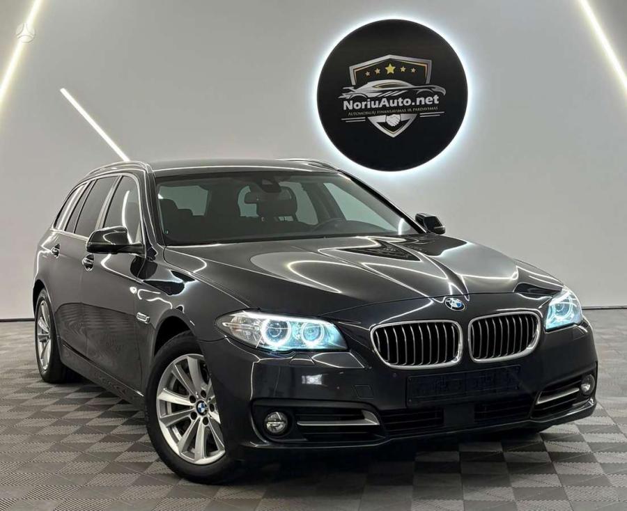 Grey BMW 525 2014 in Marijampole, with an engine capacity of 2.00 L and mileage of 301 thousand km for 8850 €, photo 1 on AUTOMOTO.COM.LV