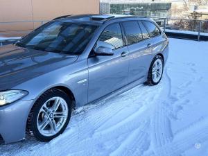 Grey BMW 525 2015 in Vilnius, with an engine capacity of 2.00 L and mileage of 229 thousand km for 10995 €, photo 4 on AUTOMOTO.COM.LV