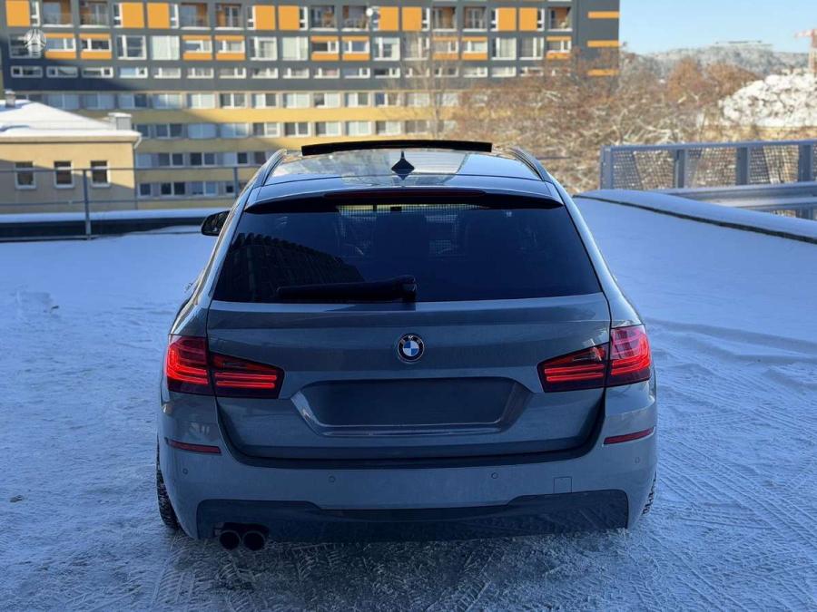 Grey BMW 525 2015 in Vilnius, with an engine capacity of 2.00 L and mileage of 229 thousand km for 10995 €, photo 6 on AUTOMOTO.COM.LV