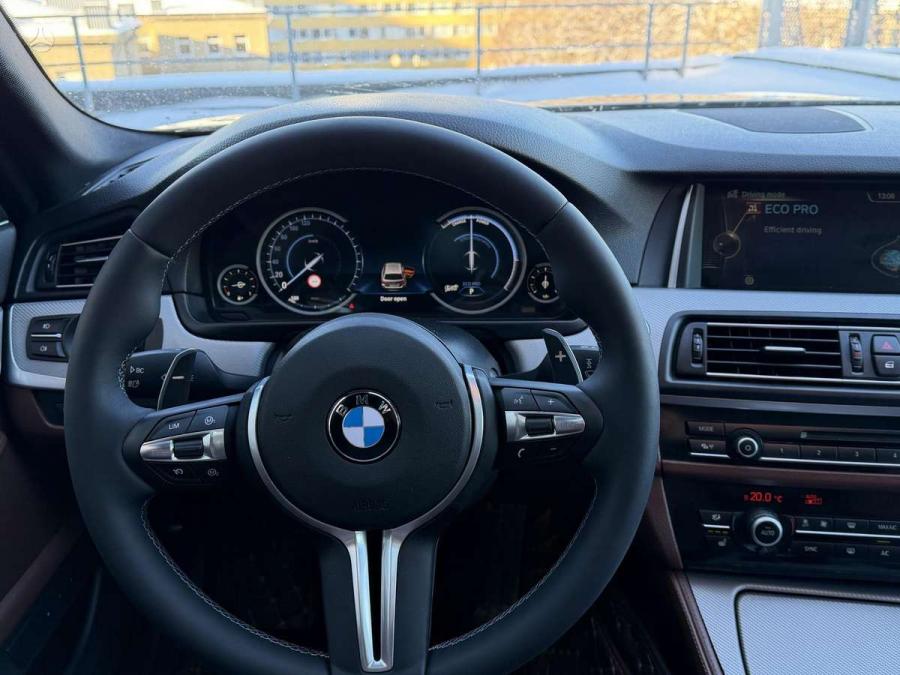Grey BMW 525 2015 in Vilnius, with an engine capacity of 2.00 L and mileage of 229 thousand km for 10995 €, photo 29 on AUTOMOTO.COM.LV