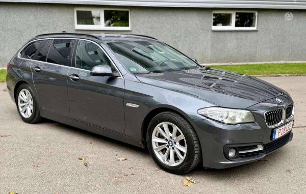 Grey BMW 525 2015 in Vilnius, with an engine capacity of 2.00 L and mileage of 313 thousand km for 8950 €, photo 8 on AUTOMOTO.COM.LV