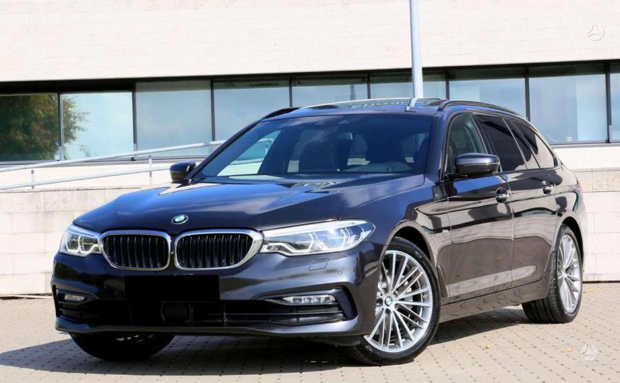 Grey BMW 525 2018 in Kaunas, with an engine capacity of 2.00 L and mileage of 212 thousand km for 20900 €, photo 4 on AUTOMOTO.COM.LV