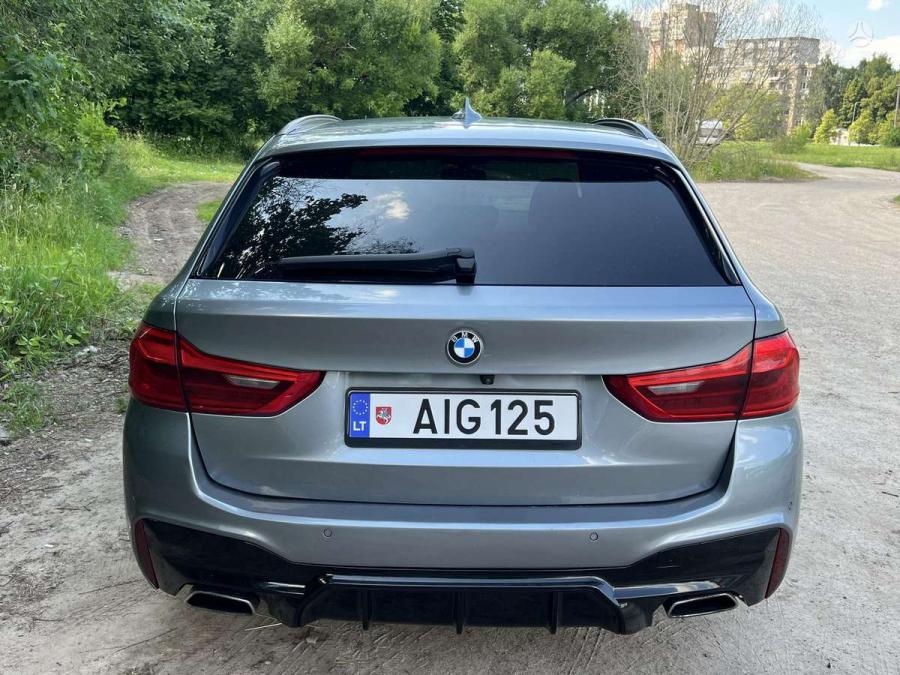 Grey BMW 525 2018 in Vilnius, with an engine capacity of 2.00 L and mileage of 200 thousand km for 16800 €, photo 6 on AUTOMOTO.COM.LV