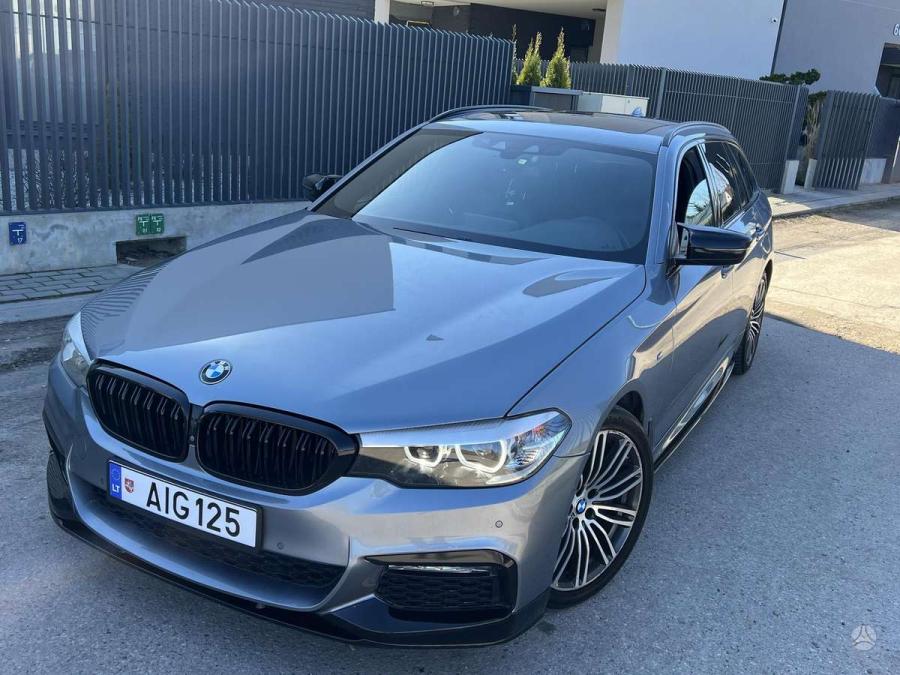 Grey BMW 525 2018 in Vilnius, with an engine capacity of 2.00 L and mileage of 210 thousand km for 16600 €, photo 6 on AUTOMOTO.COM.LV