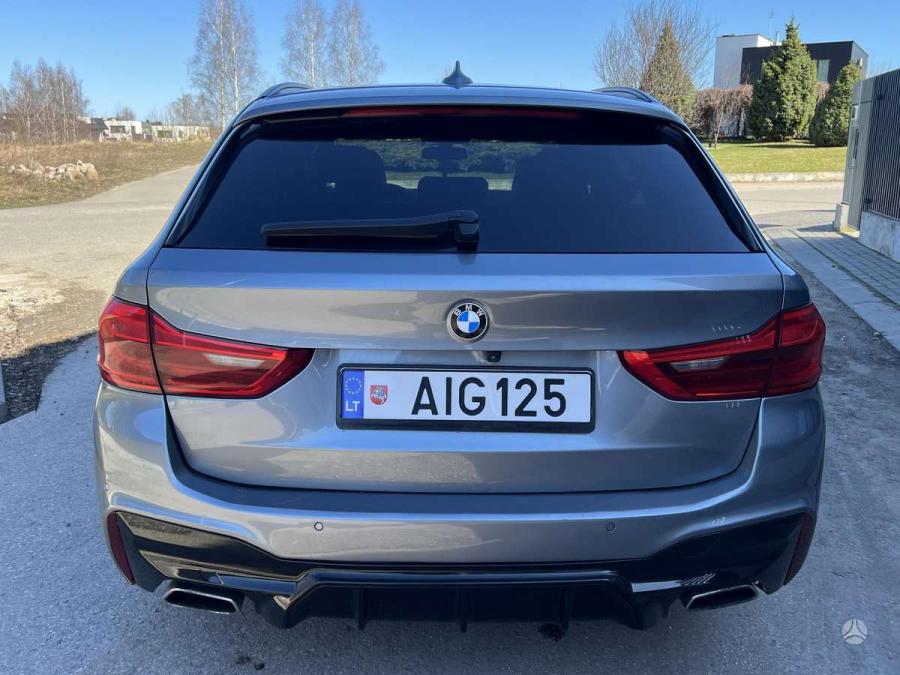 Grey BMW 525 2018 in Vilnius, with an engine capacity of 2.00 L and mileage of 210 thousand km for 16600 €, photo 18 on AUTOMOTO.COM.LV