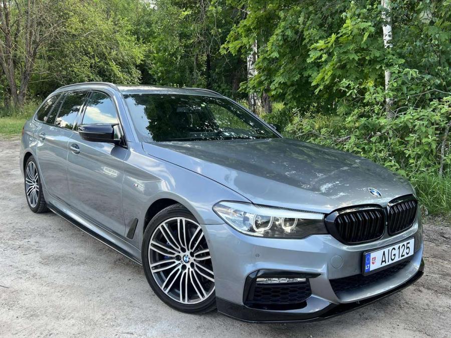 Grey BMW 525 2018 in Vilnius, with an engine capacity of 2.00 L and mileage of 211 thousand km for 16600 €, photo 14 on AUTOMOTO.COM.LV