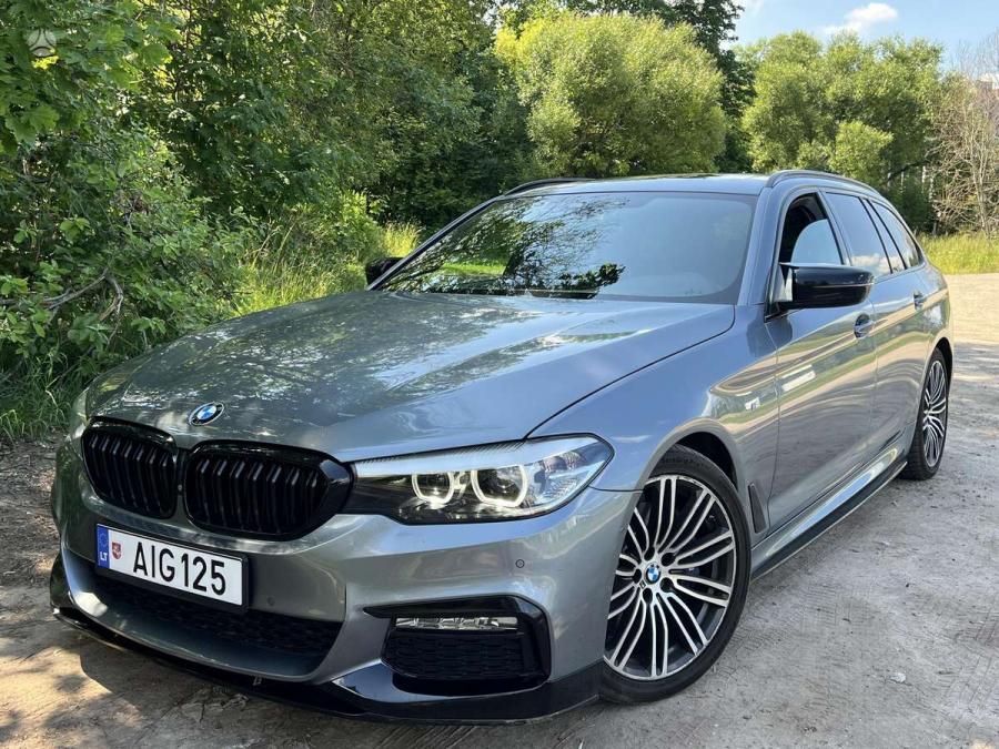 Grey BMW 525 2018 in Vilnius, with an engine capacity of 2.00 L and mileage of 211 thousand km for 16600 €, photo 19 on AUTOMOTO.COM.LV