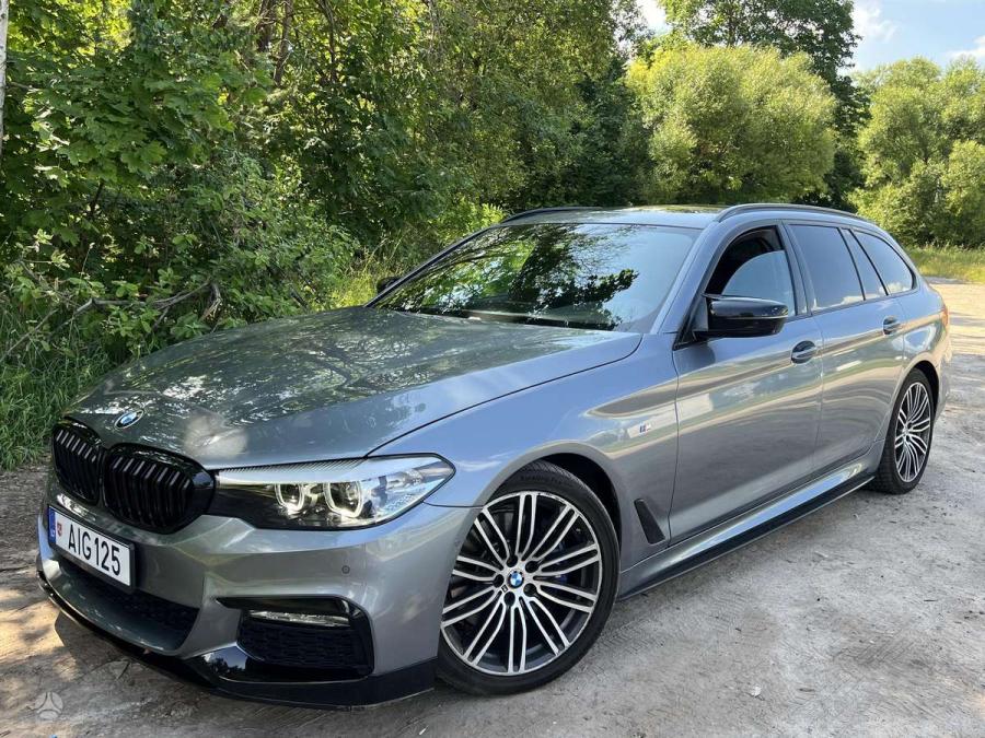 Grey BMW 525 2018 in Vilnius, with an engine capacity of 2.00 L and mileage of 211 thousand km for 16600 €, photo 20 on AUTOMOTO.COM.LV