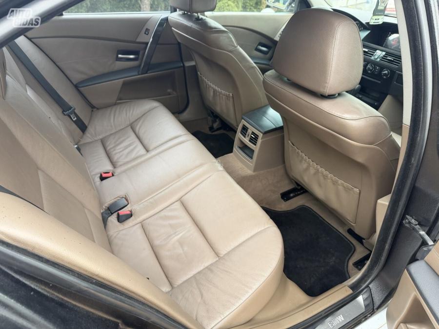 BMW 525 2006 in Vilnius, with an engine capacity of 2.50 L and mileage of 410 thousand km for 3650 €, photo 25 on AUTOMOTO.COM.LV
