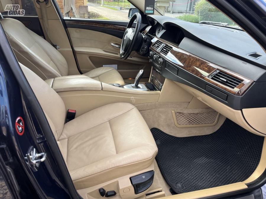 BMW 525 2008 in Kaunas, with an engine capacity of 3.00 L and mileage of 49 thousand km for 3999 €, photo 6 on AUTOMOTO.COM.LV