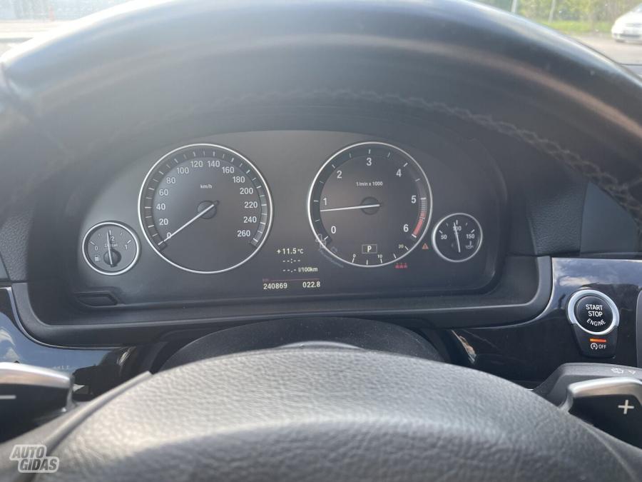 BMW 525 2013 in Alytus, with an engine capacity of 2.00 L and mileage of 245 thousand km for 9600 €, photo 12 on AUTOMOTO.COM.LV
