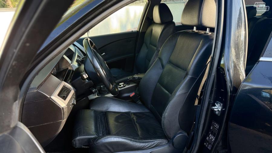 BMW 525 2004 in Vilnius, with an engine capacity of 2.50 L and mileage of 412 thousand km for 2450 €, photo 9 on AUTOMOTO.COM.LV
