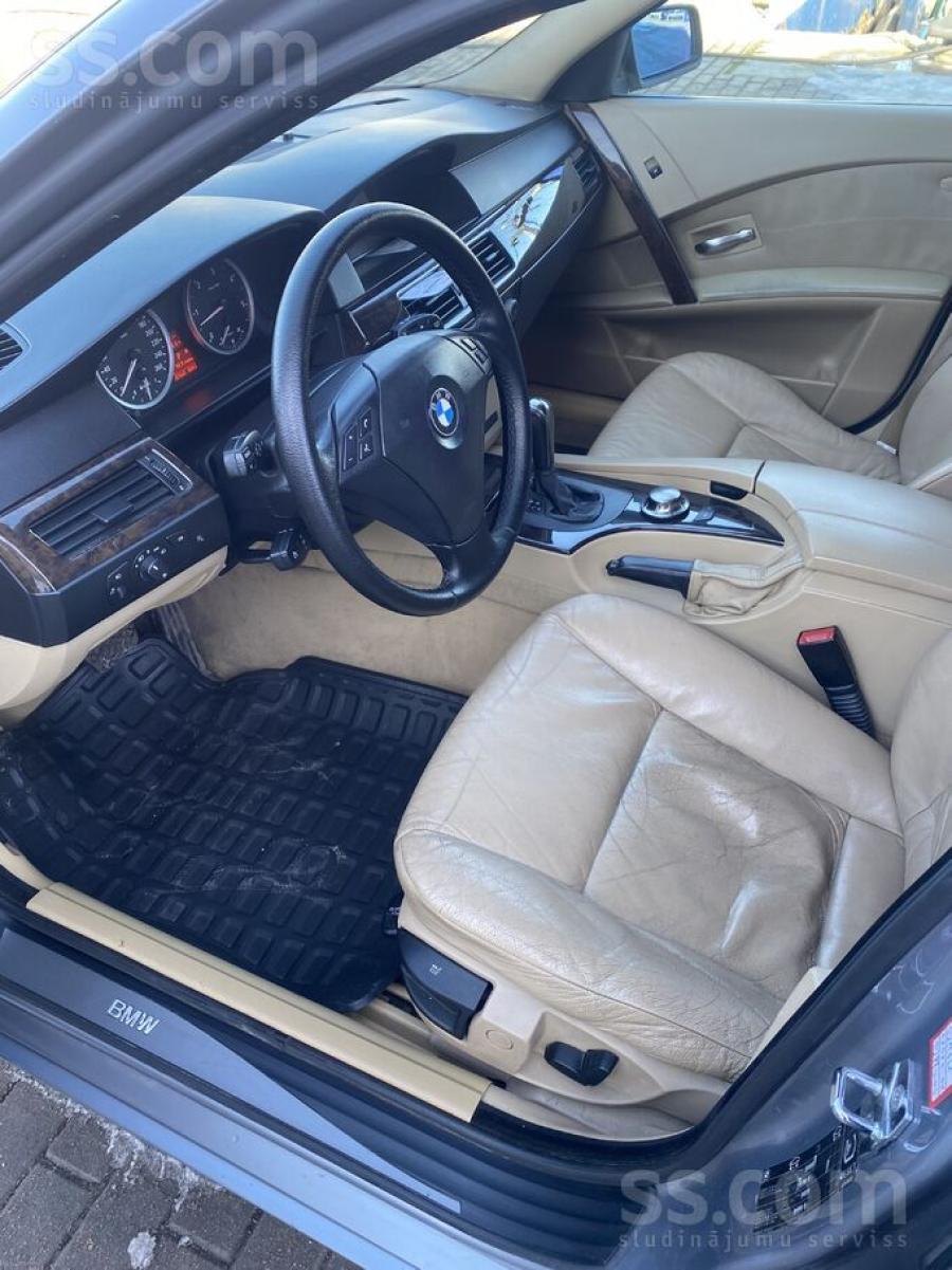 BMW 525 2004 Rīga, ar dzinēja tilpumu 2.50 L un nobraukumu 288 tūkst. km par 2800 €, foto 14 vietnē AUTOMOTO.COM.LV