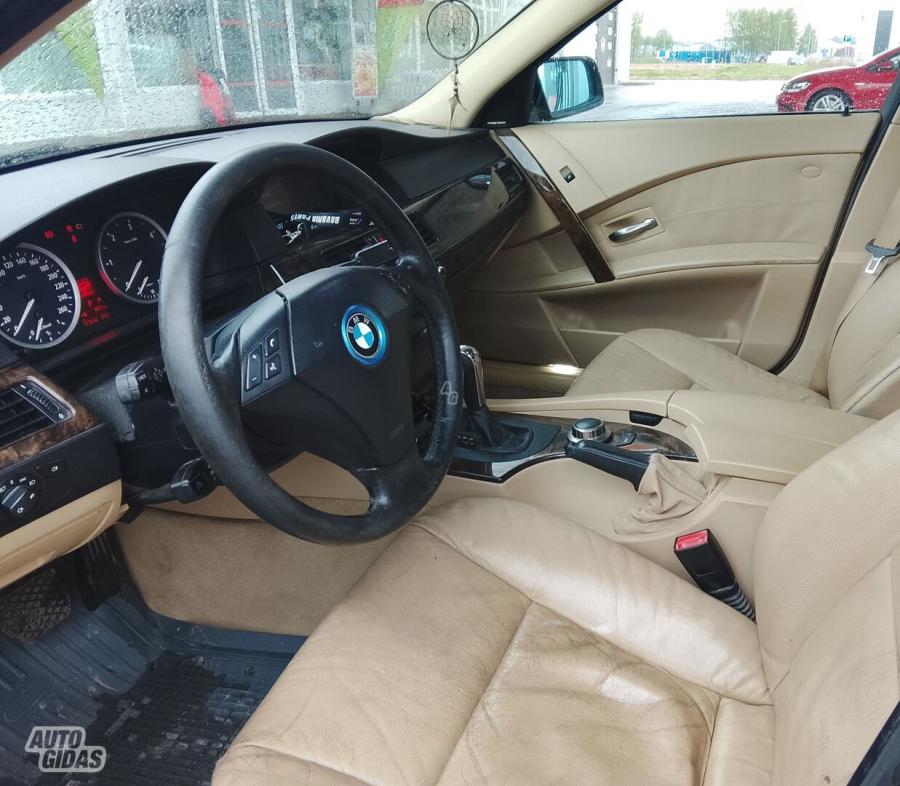 BMW 525 2005 Panevēža, ar dzinēja tilpumu 2.50 L un nobraukumu 574 tūkst. km par 1600 €, foto 6 vietnē AUTOMOTO.COM.LV