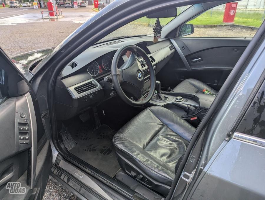 BMW 525 2005 in Kaunas, with an engine capacity of 2.50 L and mileage of 281 thousand km for 2550 €, photo 6 on AUTOMOTO.COM.LV