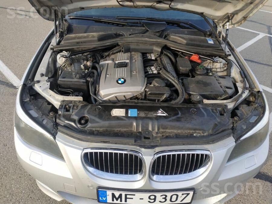 BMW 525 2006 in Riga, with an engine capacity of 2.50 L and mileage of 303 thousand km for 4400 €, photo 9 on AUTOMOTO.COM.LV