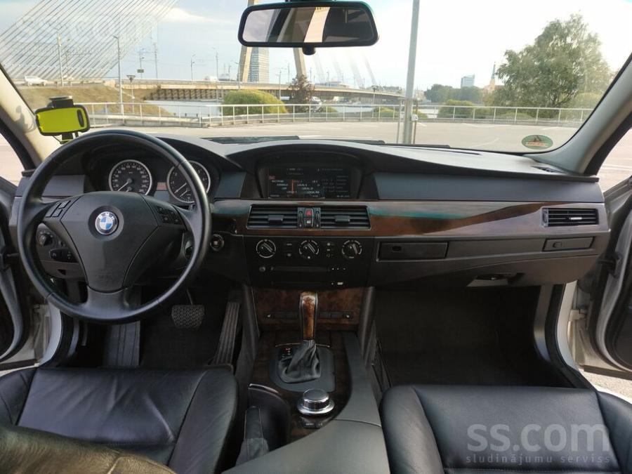 BMW 525 2006 in Riga, with an engine capacity of 2.50 L and mileage of 303 thousand km for 4400 €, photo 12 on AUTOMOTO.COM.LV