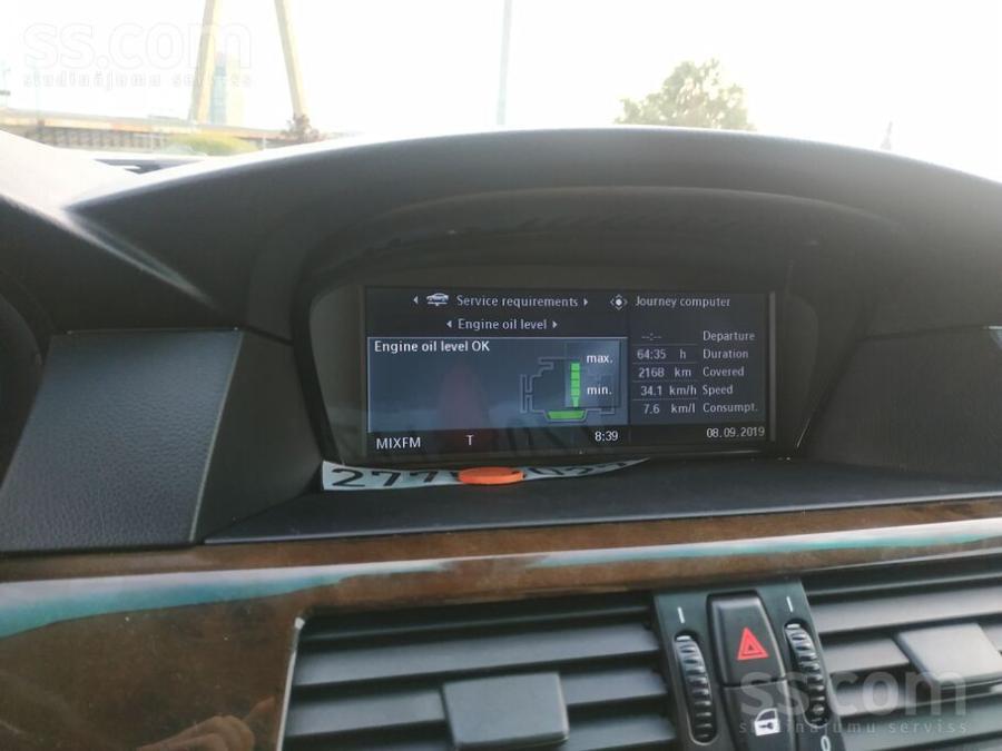 BMW 525 2006 in Riga, with an engine capacity of 2.50 L and mileage of 303 thousand km for 4400 €, photo 14 on AUTOMOTO.COM.LV