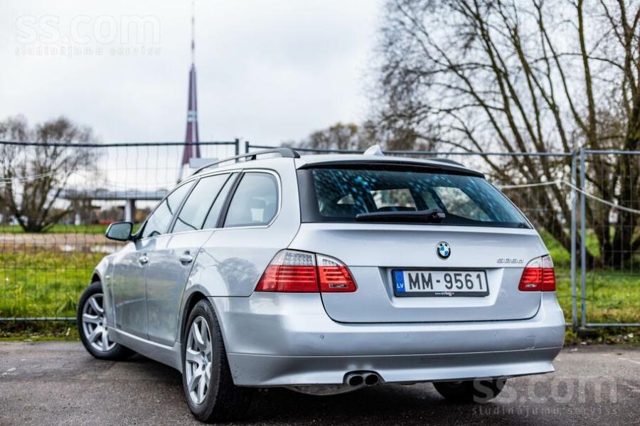 BMW 525 2010 in Riga, with an engine capacity of 3.00 L and mileage of 237 thousand km for 5190 €, photo 6 on AUTOMOTO.COM.LV