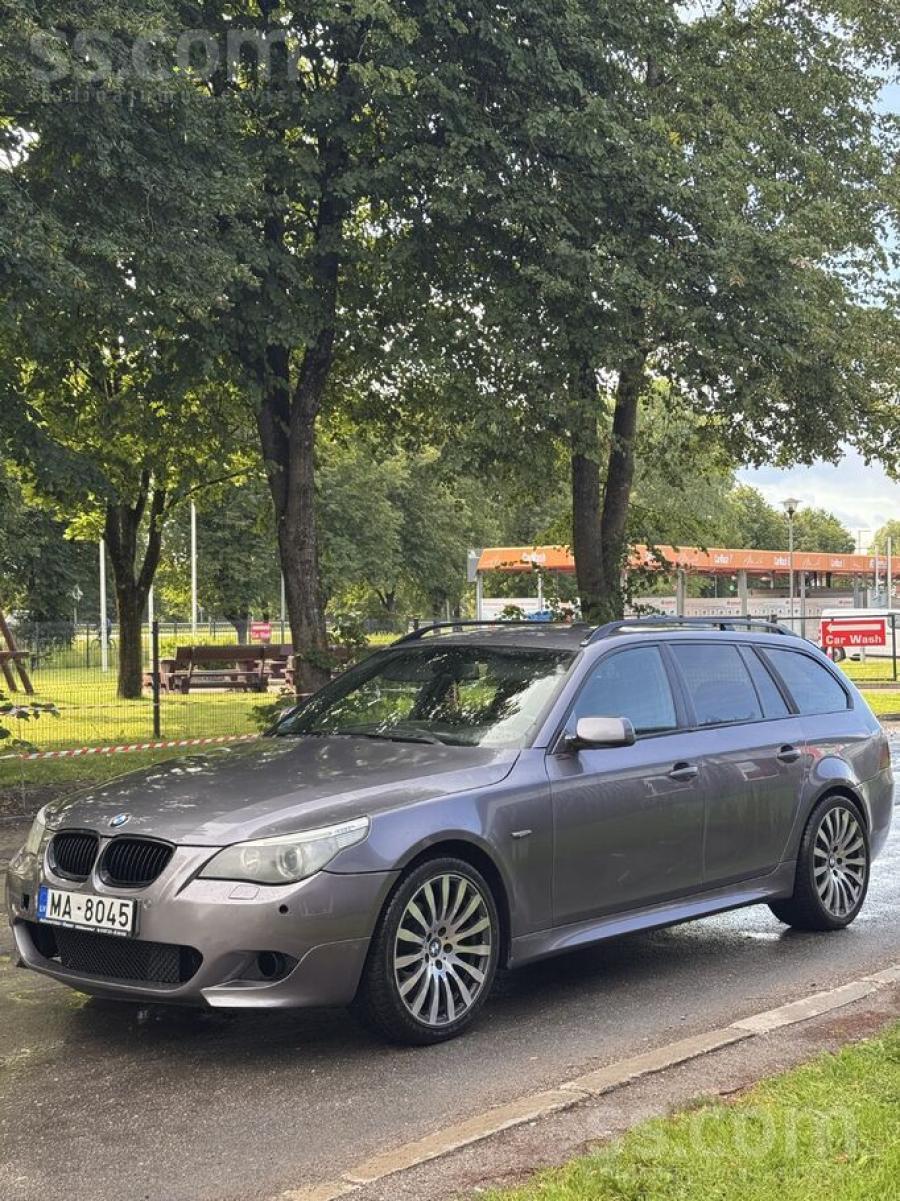 Violet BMW 525 2005 in Riga, with an engine capacity of 2.50 L and mileage of 371 thousand km for 3850 €, photo 1 on AUTOMOTO.COM.LV