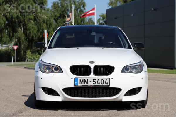 White BMW 525 2005 in Tukums, with an engine capacity of 2.50 L and mileage of 395 thousand km for 5200 €, photo 1 on AUTOMOTO.COM.LV