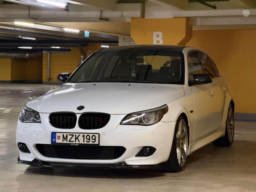 White BMW 525 2006 in Vilnius, with an engine capacity of 2.50 L and mileage of 400 thousand km for 4350 €, photo 9 on AUTOMOTO.COM.LV
