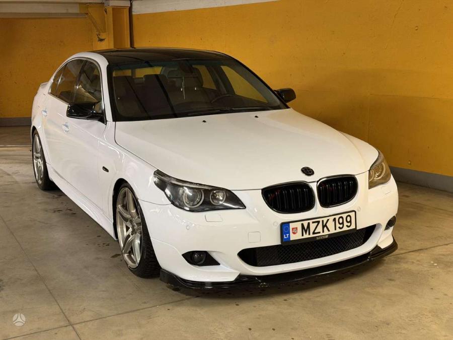 White BMW 525 2006 in Vilnius, with an engine capacity of 2.50 L and mileage of 400 thousand km for 4350 €, photo 10 on AUTOMOTO.COM.LV