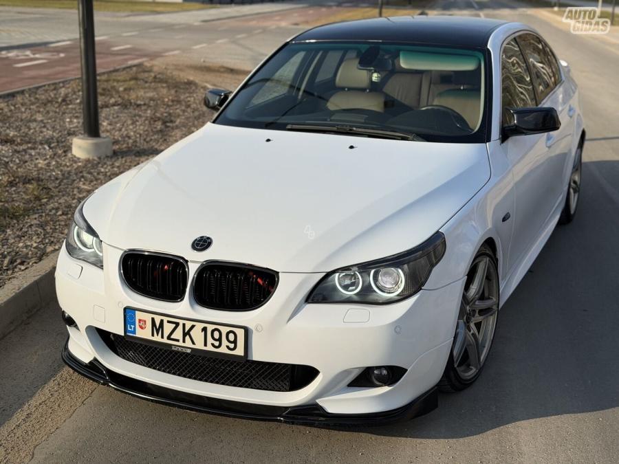 White BMW 525 2006 in Vilnius, with an engine capacity of 2.50 L and mileage of 399 thousand km for 3799 €, photo 3 on AUTOMOTO.COM.LV