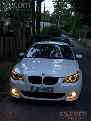 White BMW 525 2006 in Riga, with an engine capacity of 2.50 L and mileage of 370 thousand km for 7350 €, photo 10 on AUTOMOTO.COM.LV